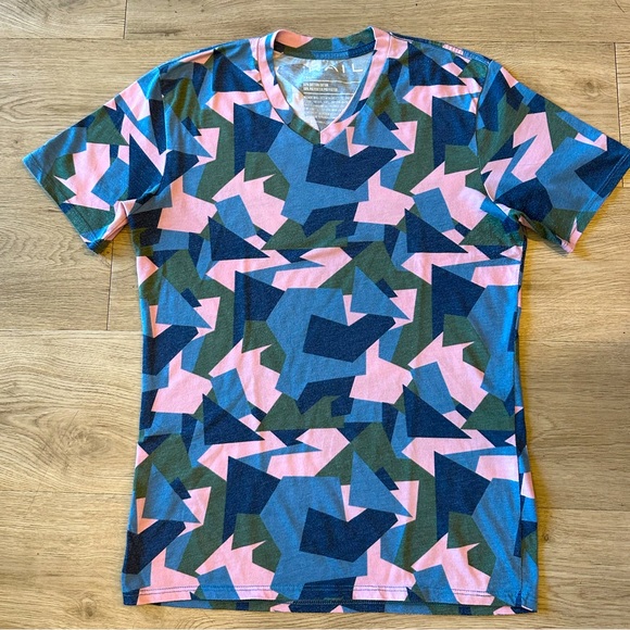 The Rail | Shirts | The Rail Geometric Pattern Shirt Pink Green Blue ...